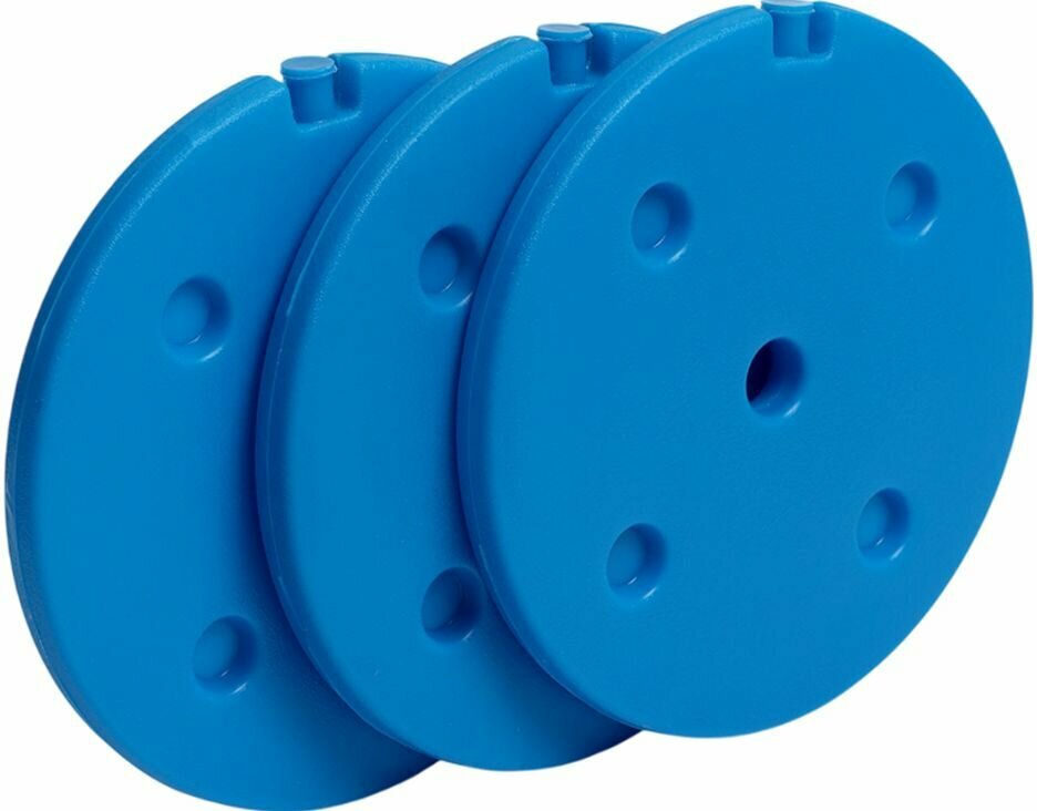 Аккумулятор холода "Мастер К", гелевый хладоэлемент для термосумки и термоконтейнеров, охлаждающий криопакет, многоразовый термоаккумулятор для сумки холодильника, набор 3 штуки