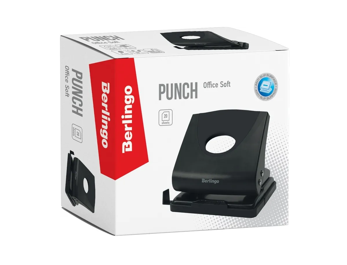 Дырокол Berlingo "Office Soft" 20л, DDp_20161