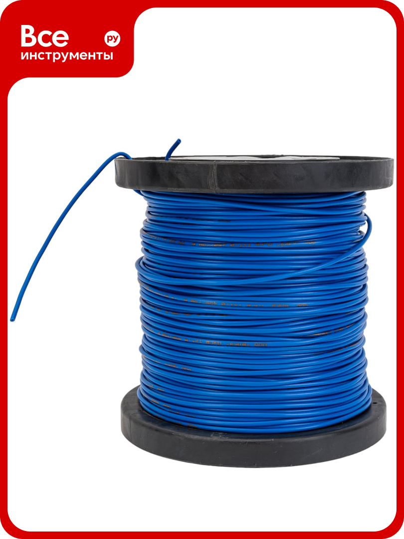 Провод ПУГВ Торкабель 1,0 синий 100м на катушке, Провод пугв торкабель 1,0 синий 100м на катушке 0749524537028