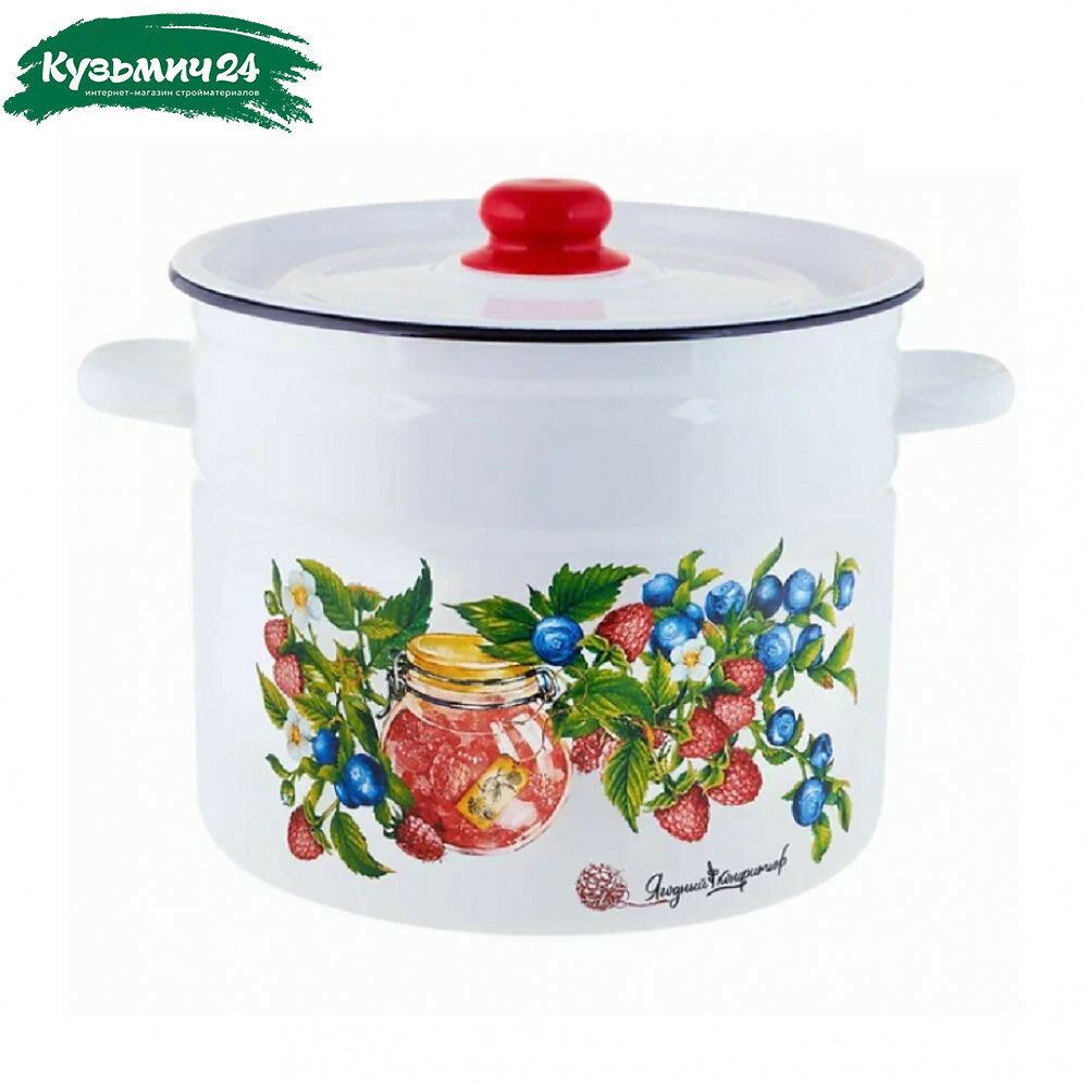 Кастрюля эмалированная Appetite Конфитюр, антипригарное покрытие, 9 л