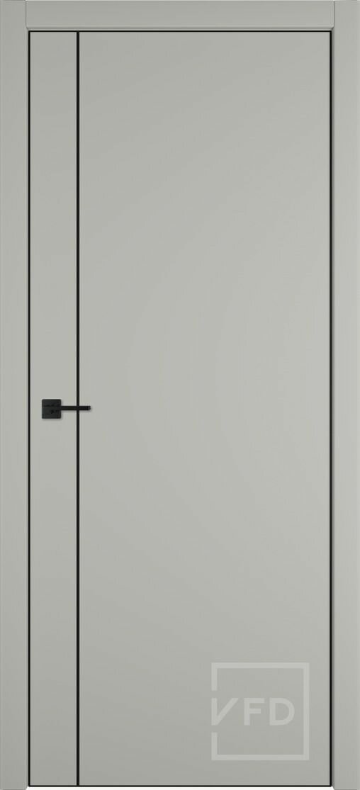 Дверь межкомнатная ДП Basic 1V 800*2000 Emalex taupe ABS black Black mould