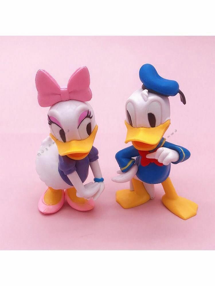 Mickey Mouse Clubhouse, Украшение рабочего стола милой игрушечной уткой - 2 статуэтки ручной работыRN