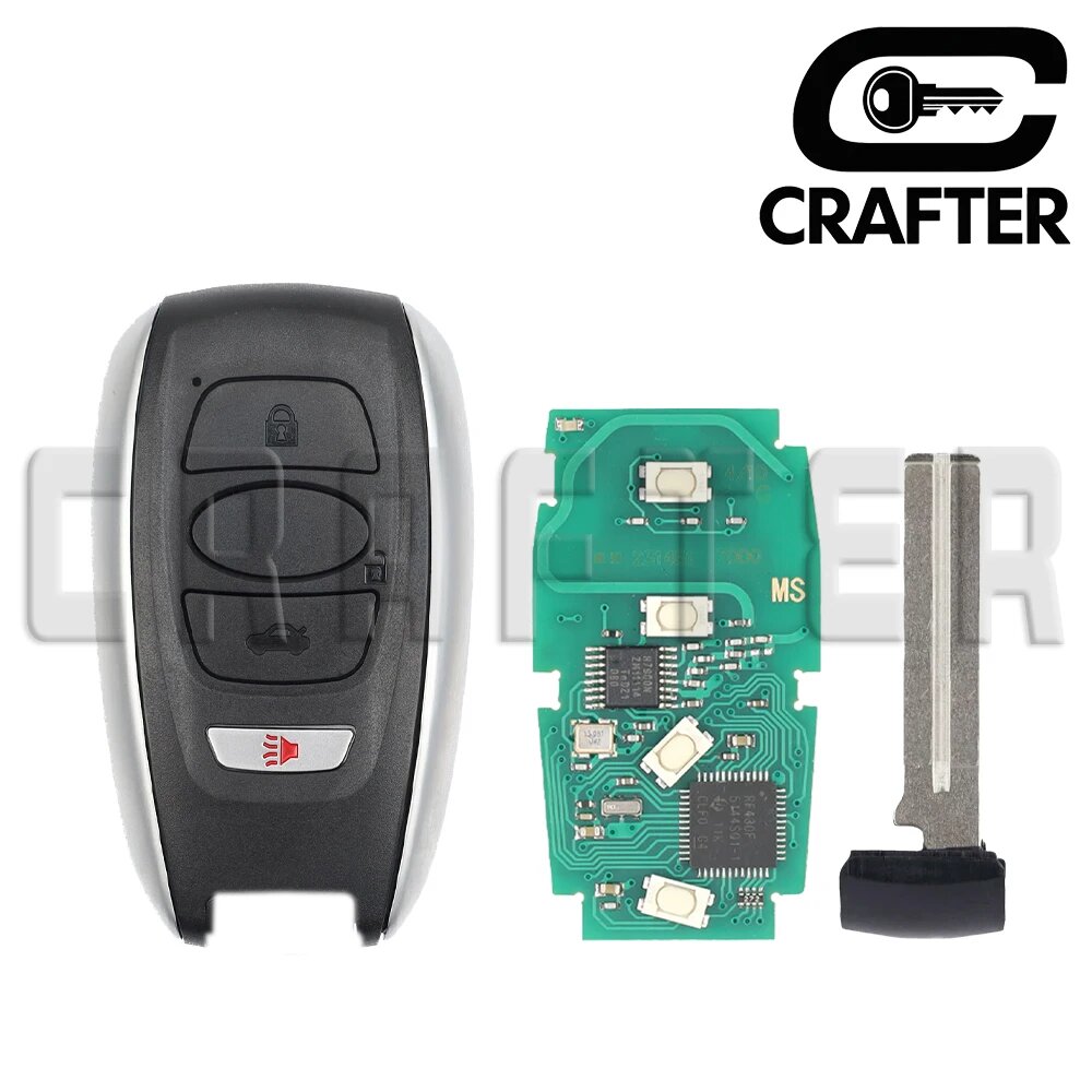 Ключ Crafters HYQ14AHK 433,92 МГц ID 8A CHIP 7000, удаленный ключ для смарт-карты Subaru Forester Impreza XV BRZ Legacy Keyless Go