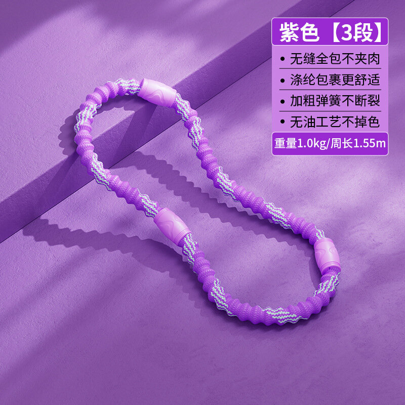 Оптовая продажа бархатного мягкого весеннего хула-хупа для живота, бесшумного, с полным покрытием, не повреждающего для женщин, для уменьшения живота и похудения