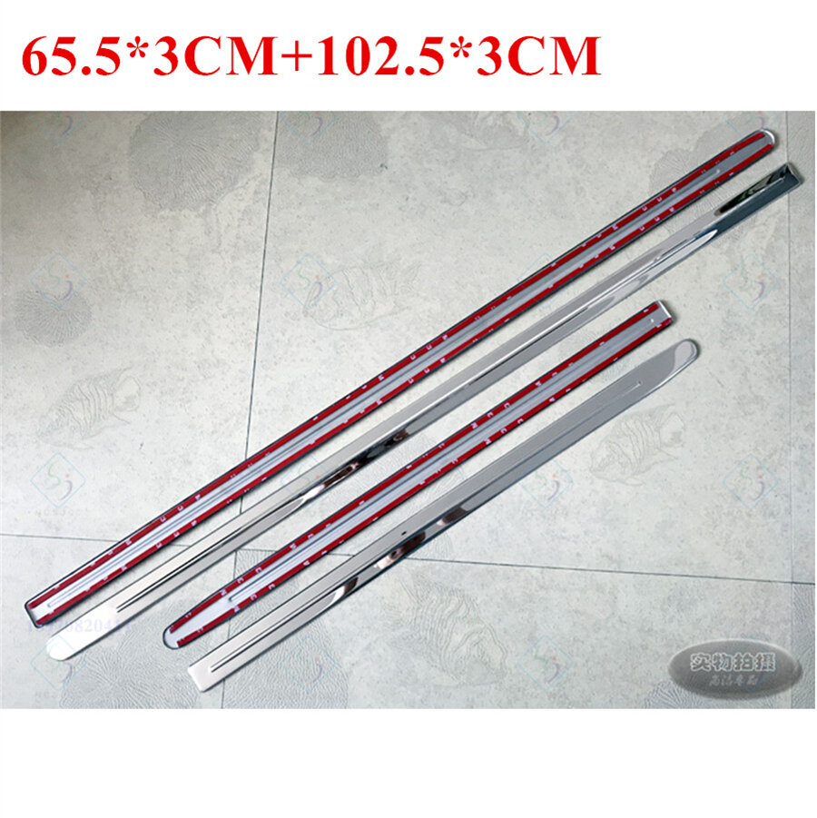 Хромированная Боковая Юбка Из нержавеющей стали, Боковая Линия Двери, Подоконник, Декоративная Накладка на Молдинг Кузова, 4шт для универсального