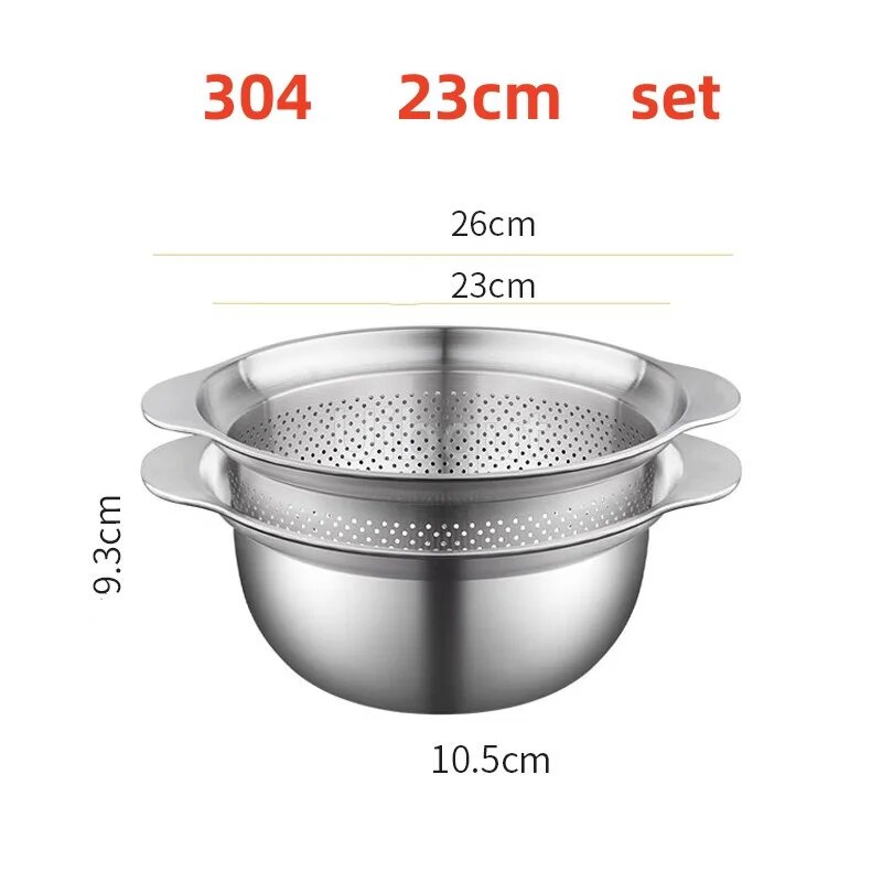 Сливная корзина из нержавеющей стали 304 23cm set