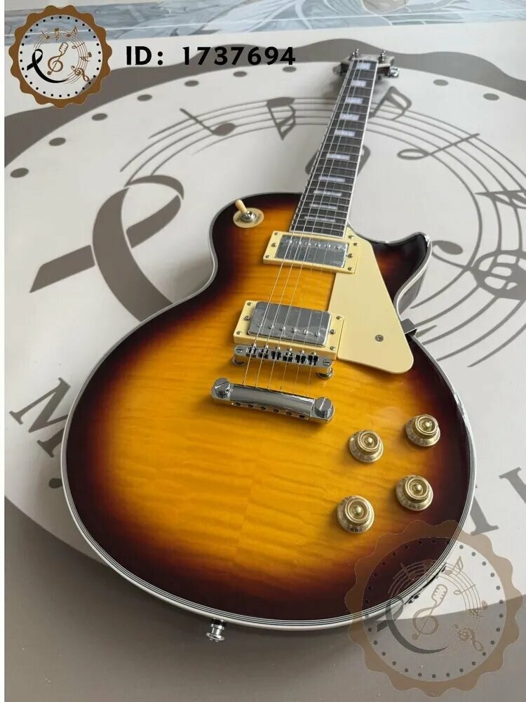 ADAM Электрогитара Les Paul Custom Электрическая гитара (гитара для начинающих) 6-струнная, корпус Красное дерево 39"