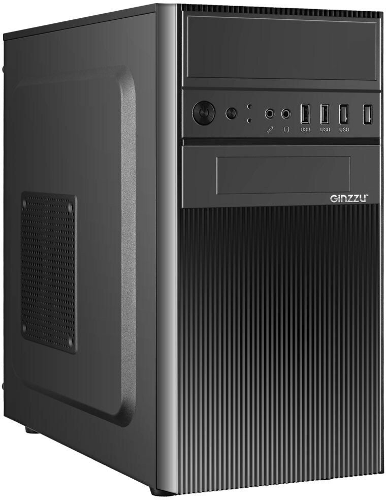 Корпус для компьютера Ginzzu сталь 0.6 мм ATX