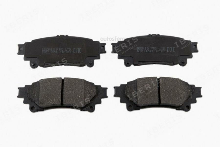 IBERIS IB153238 колодки тормозные задние К-Т TOYOTA HIGHLANDER (_U5_) -20/LEXUS RX (_L1_) -15