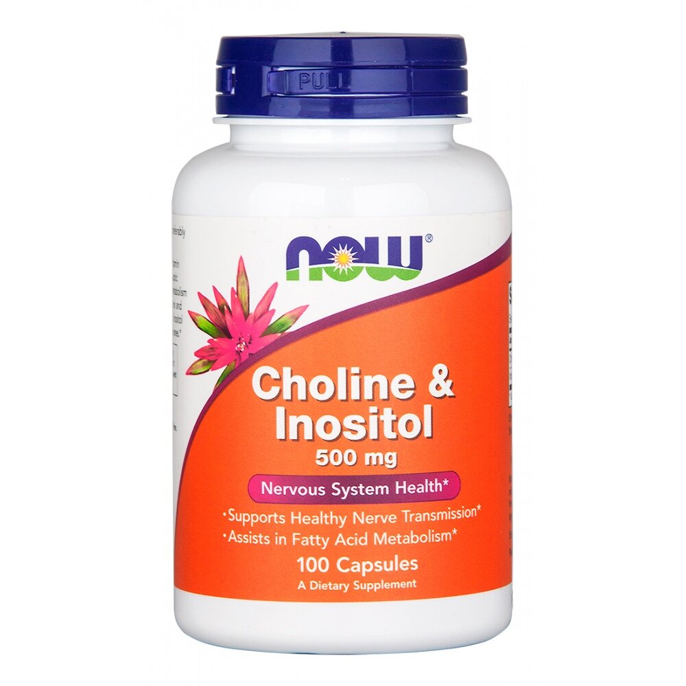 NOW Choline & Inositol, 100 капсул