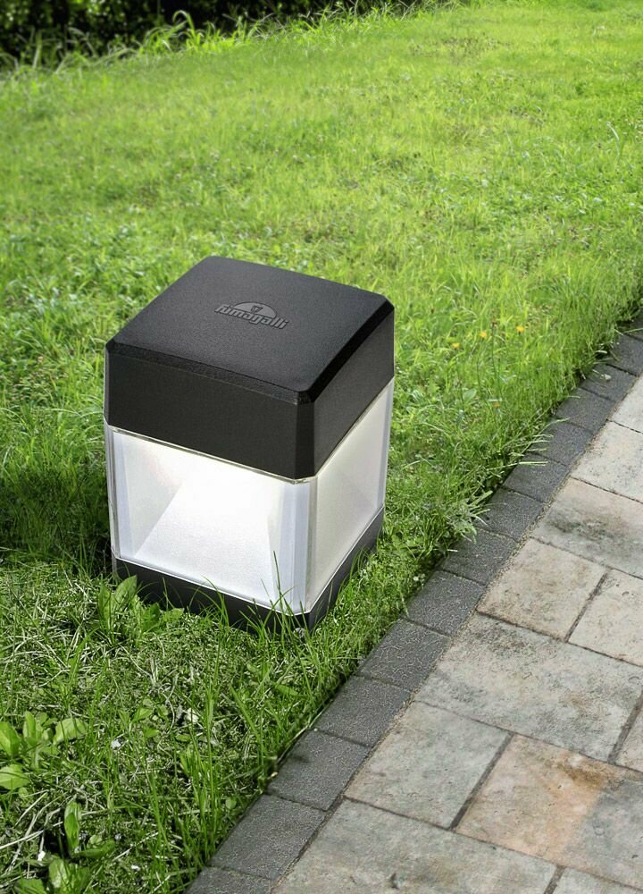 Ландшафтный светильник Fumagalli Elisa Spike DS2.561.000. AXD1R, Черный и Прозрачный, с лампой 1200Lm, 3000К