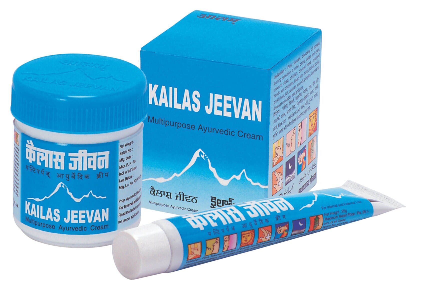 Kailas Jeevan (Кайлас Дживан) — лечебный многофункциональный крем, 230г (Oxan)