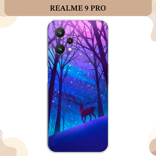 Чехол на Realme 9 Pro/9 5G / Реалми 9 Про/ 5G с принтом Северный олень ...