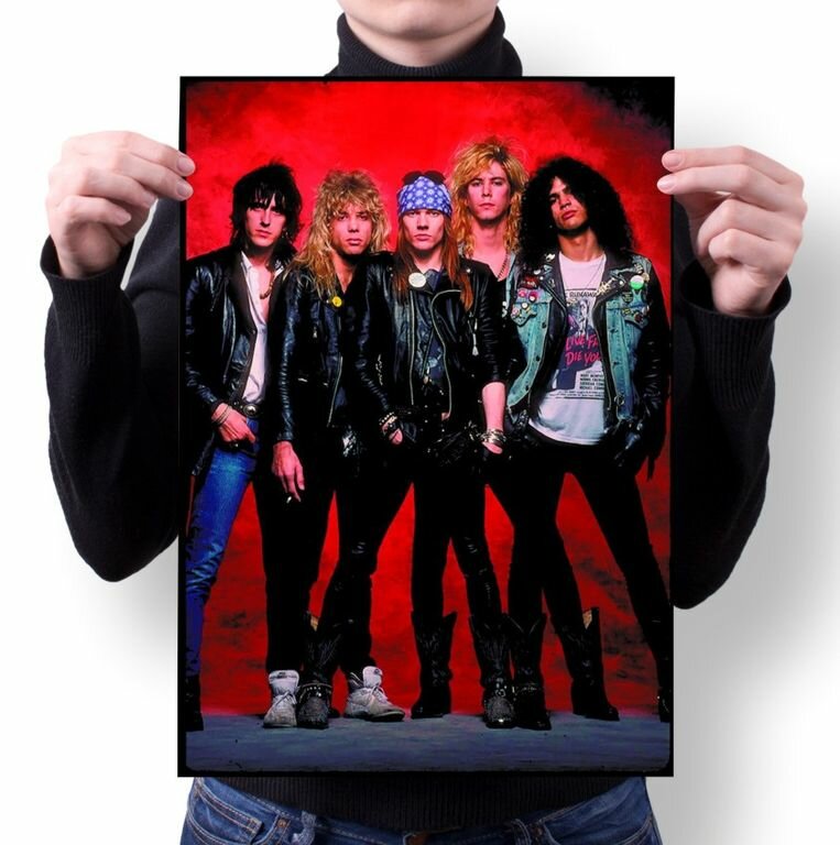 Плакат Guns N' Roses №3, А4