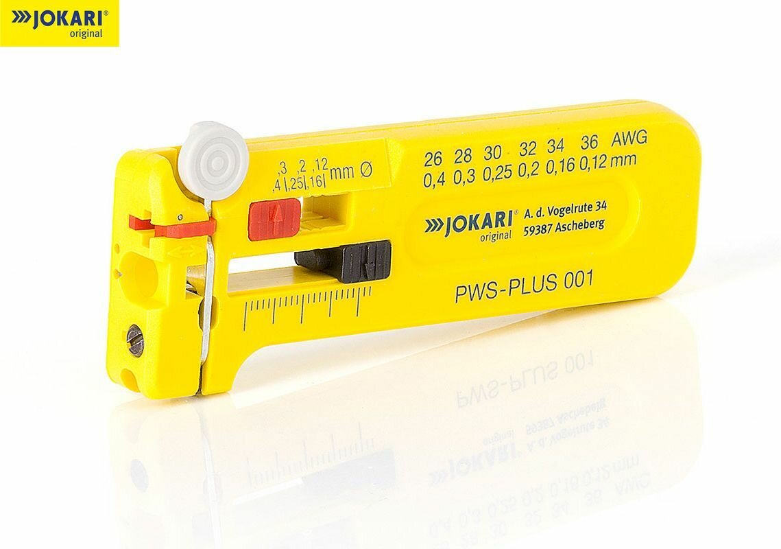 Jokari Инструмент для снятия изоляции JOKARI PVC-Plus 001 в электронике, моделировании, телеком 0,12-0,40 мм