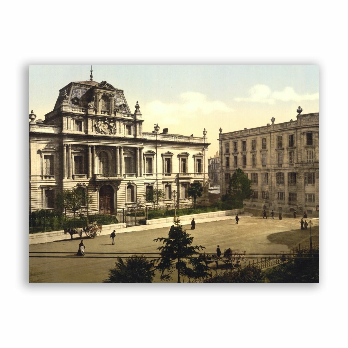 Постер, плакат на бумаге / The Perfecture, and post office, France / Размер 30 x 40 см