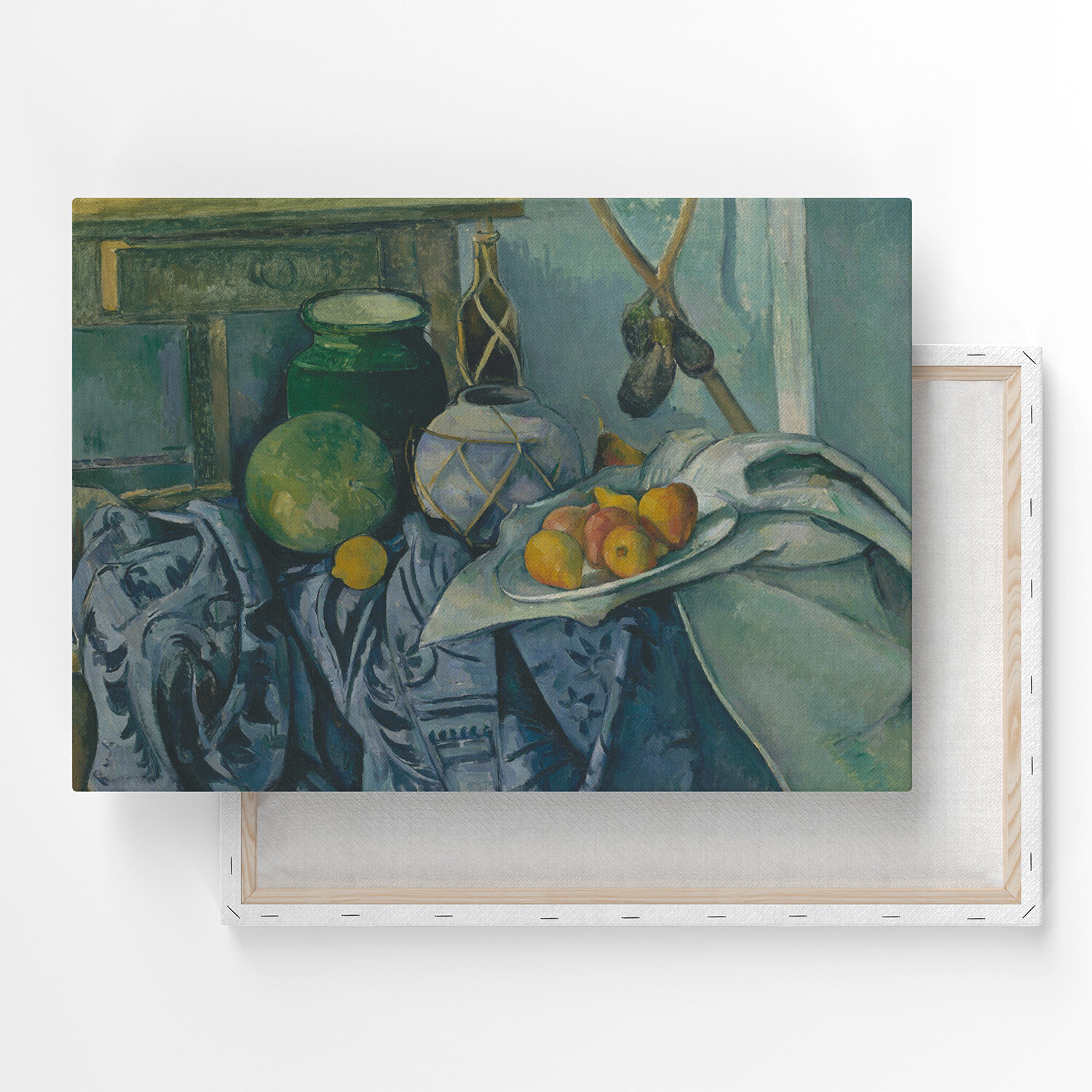Картина на холсте, репродукция / Сезанн Поль - Натюрморт с банкой имбиря / Размер 30 x 40 см