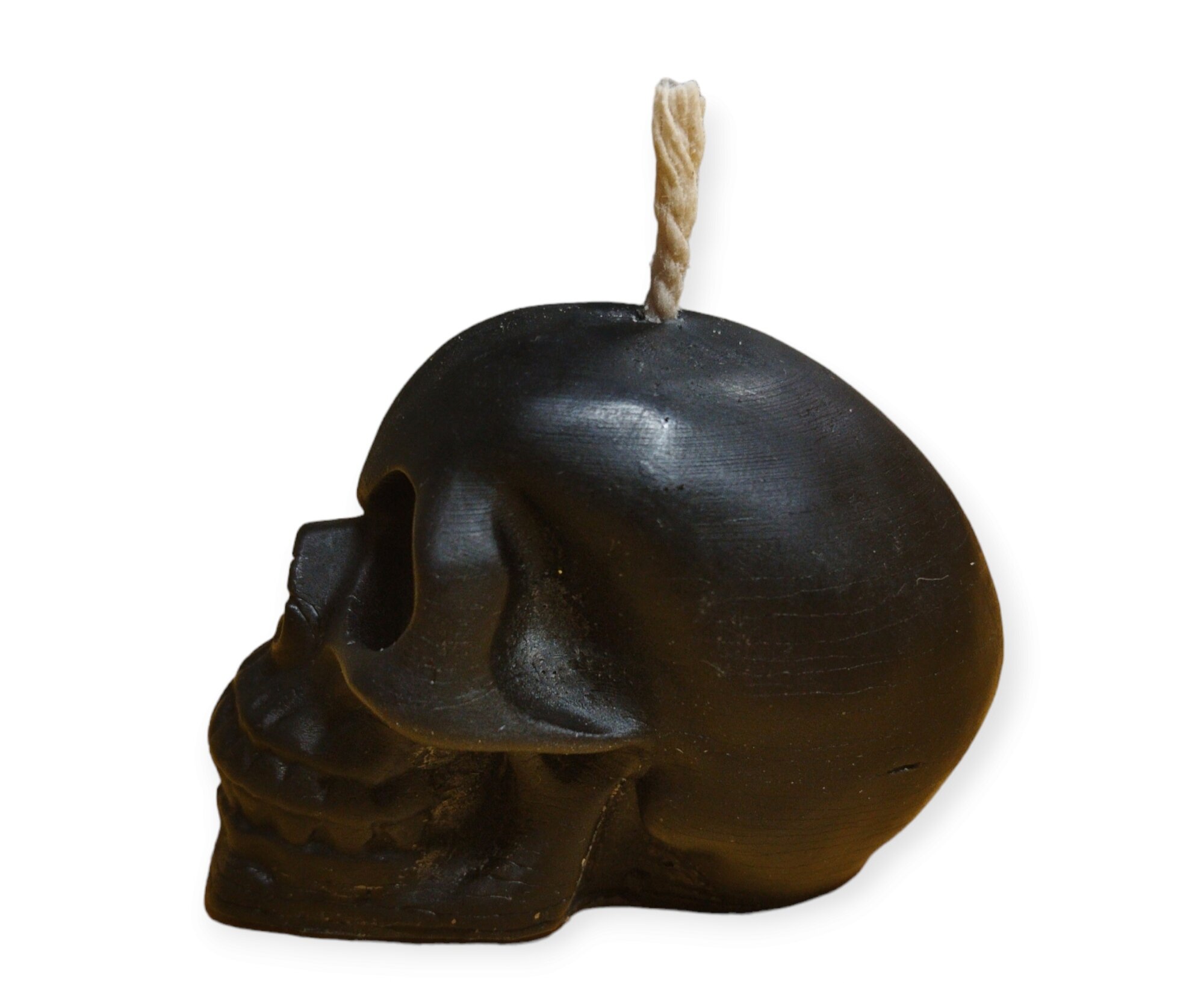 Свеча Череп чёрный