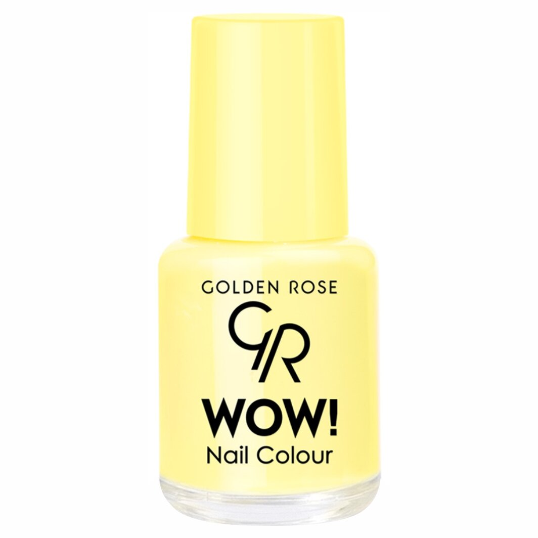 Лак для ногтей Golden Rose WOW, тон 100 желтый