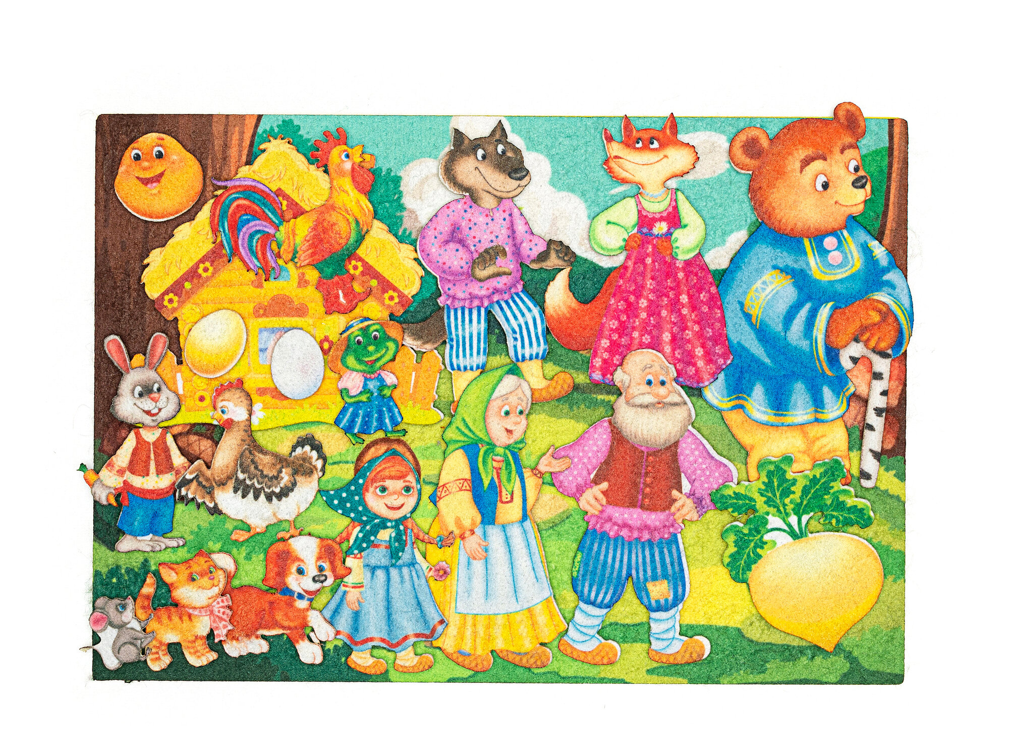 Игровой набор из фетра "Сказки 5 в 1"