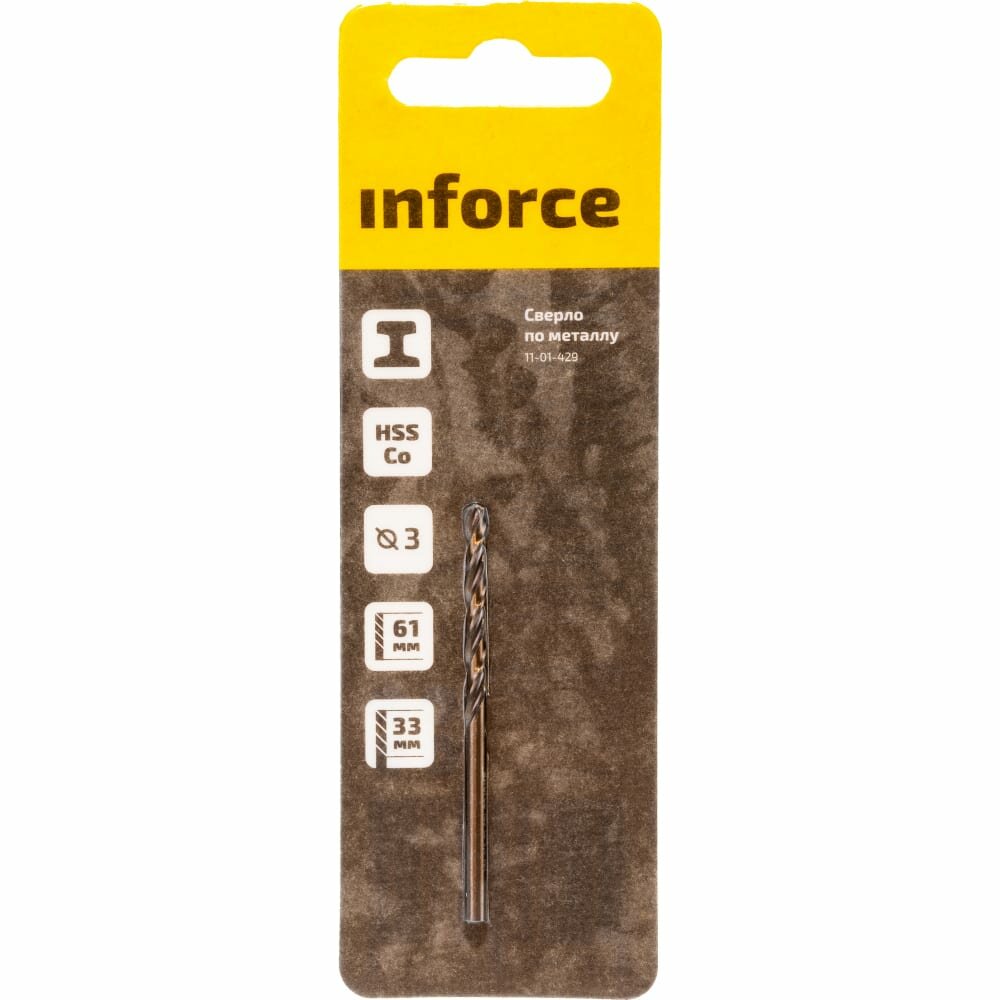 Сверло по металлу Inforce 11-01-429