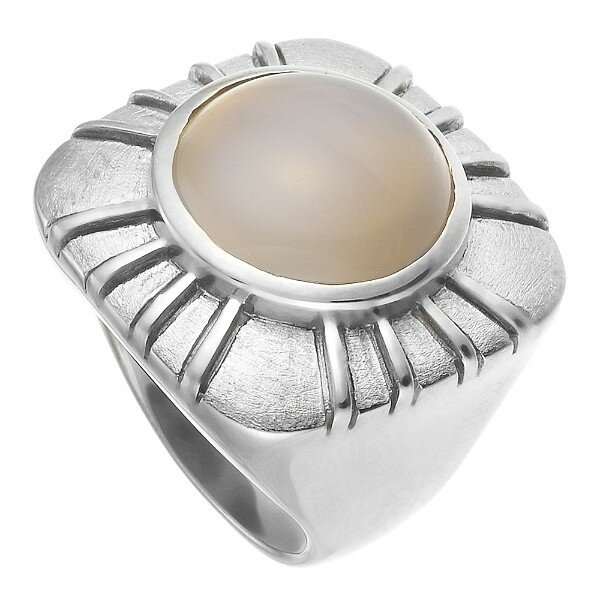 Кольцо, серебро, 925 проба, агат