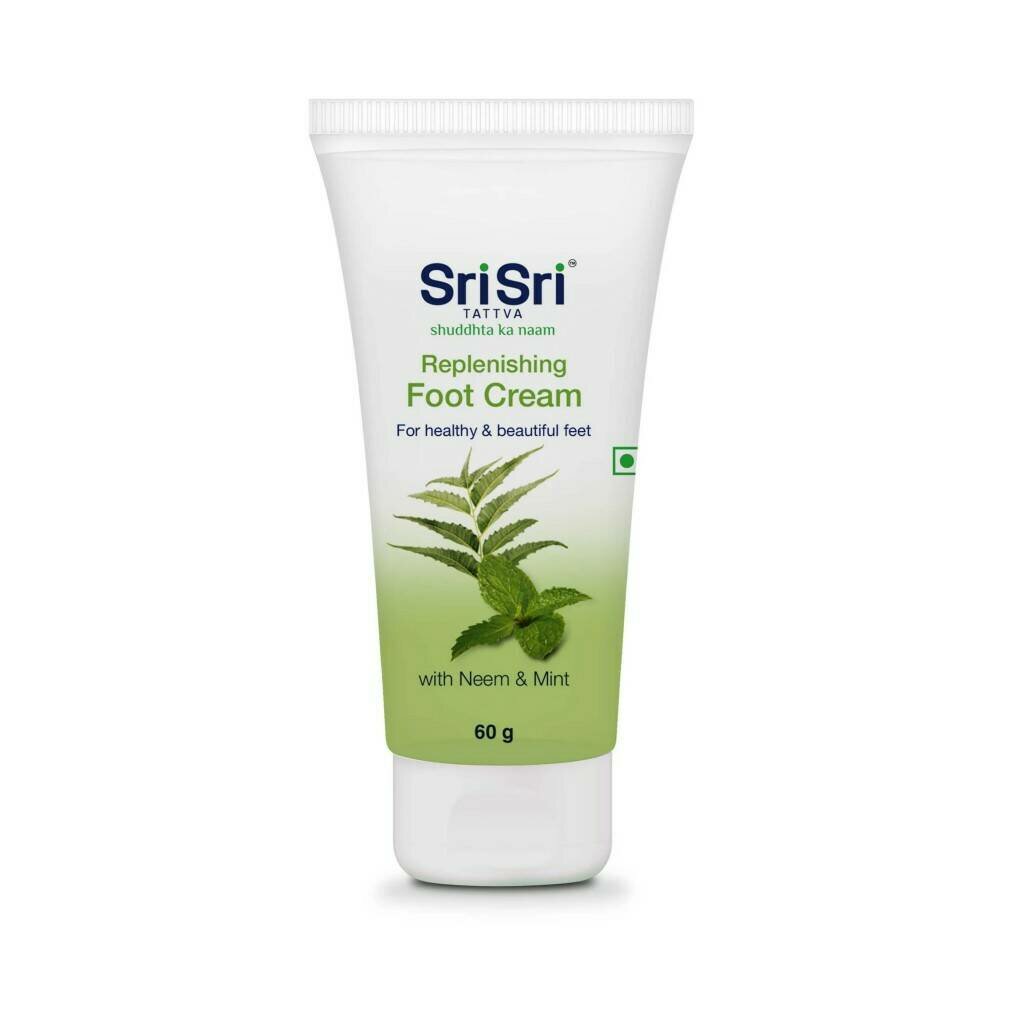 REPLENISHING FOOT CREAM, Sri Sri Tattva (Крем для ног восстанавливающий, для здоровых и красивых ног, Шри Шри Таттва), 60 г.