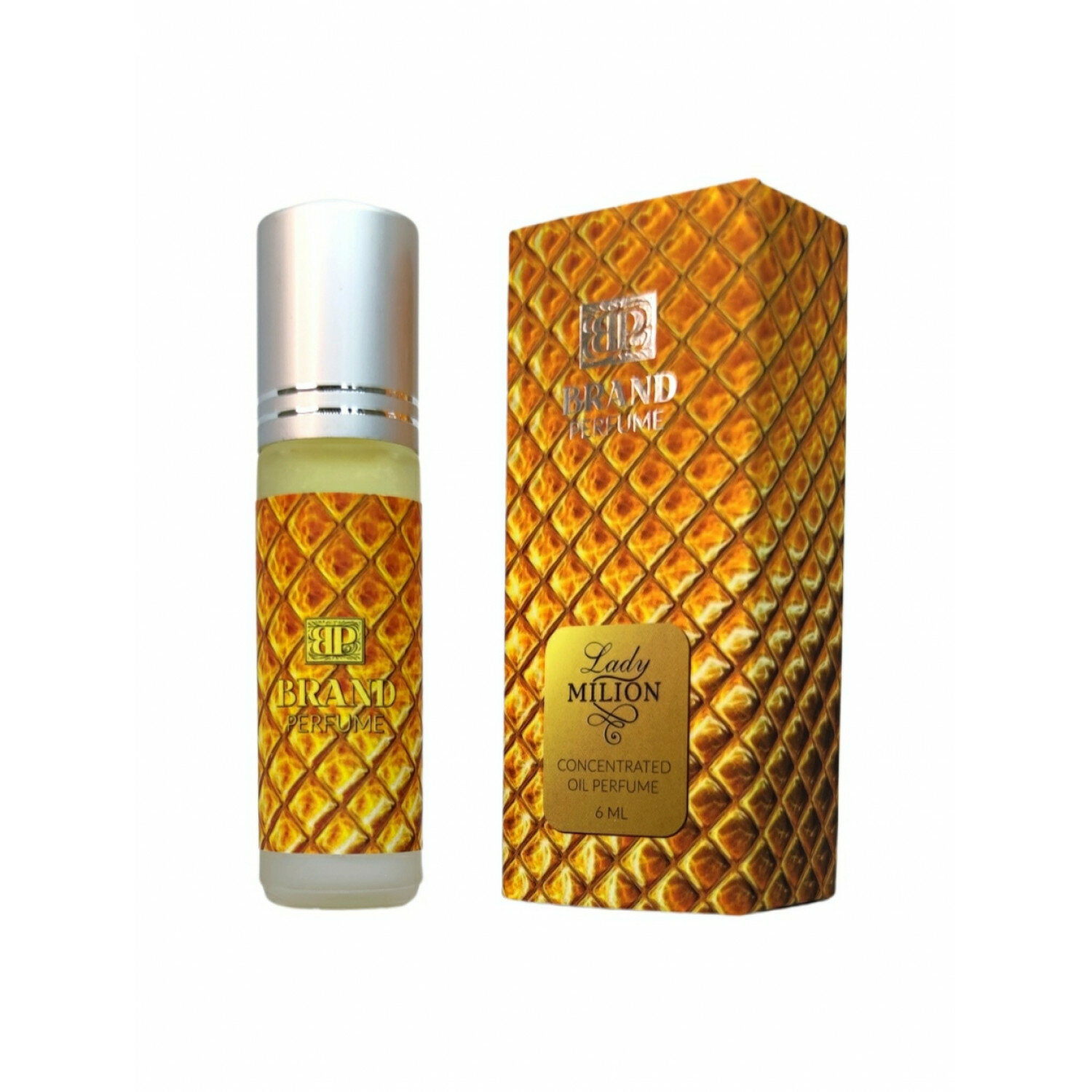 LADY MILION Concentrated Oil Perfume, Brand Perfume (Концентрированные масляные духи), ролик, 6 мл.