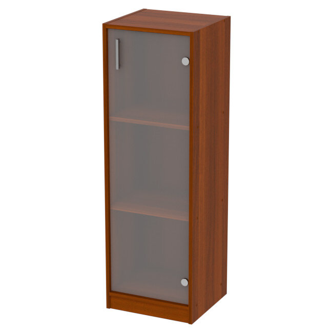 Шкаф Меб-фф Офисный шкаф СБ-61+А-5+С-28М матовый цвет Орех Итальянский 40/37/123 см