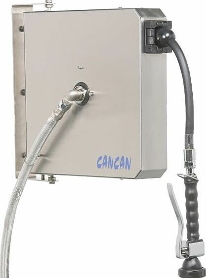 Душирующее устройство CanCan CC. GT15, возвратное, шланг 15 м, рабочее давление до 30-50 бар, разворачивается на 180 градусов, подключение к водопроводу