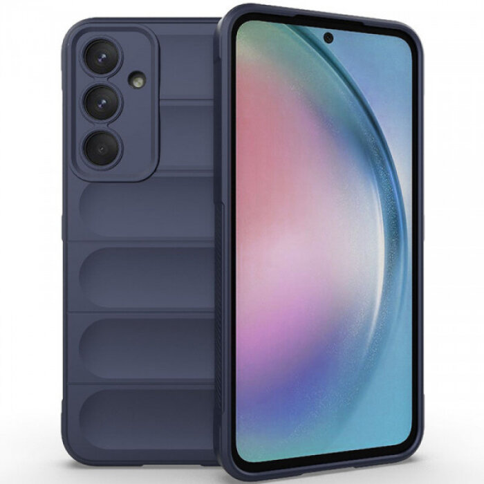 Flex Silicone Противоударный чехол для Samsung Galaxy A55 с защитой камеры и микрофиброй