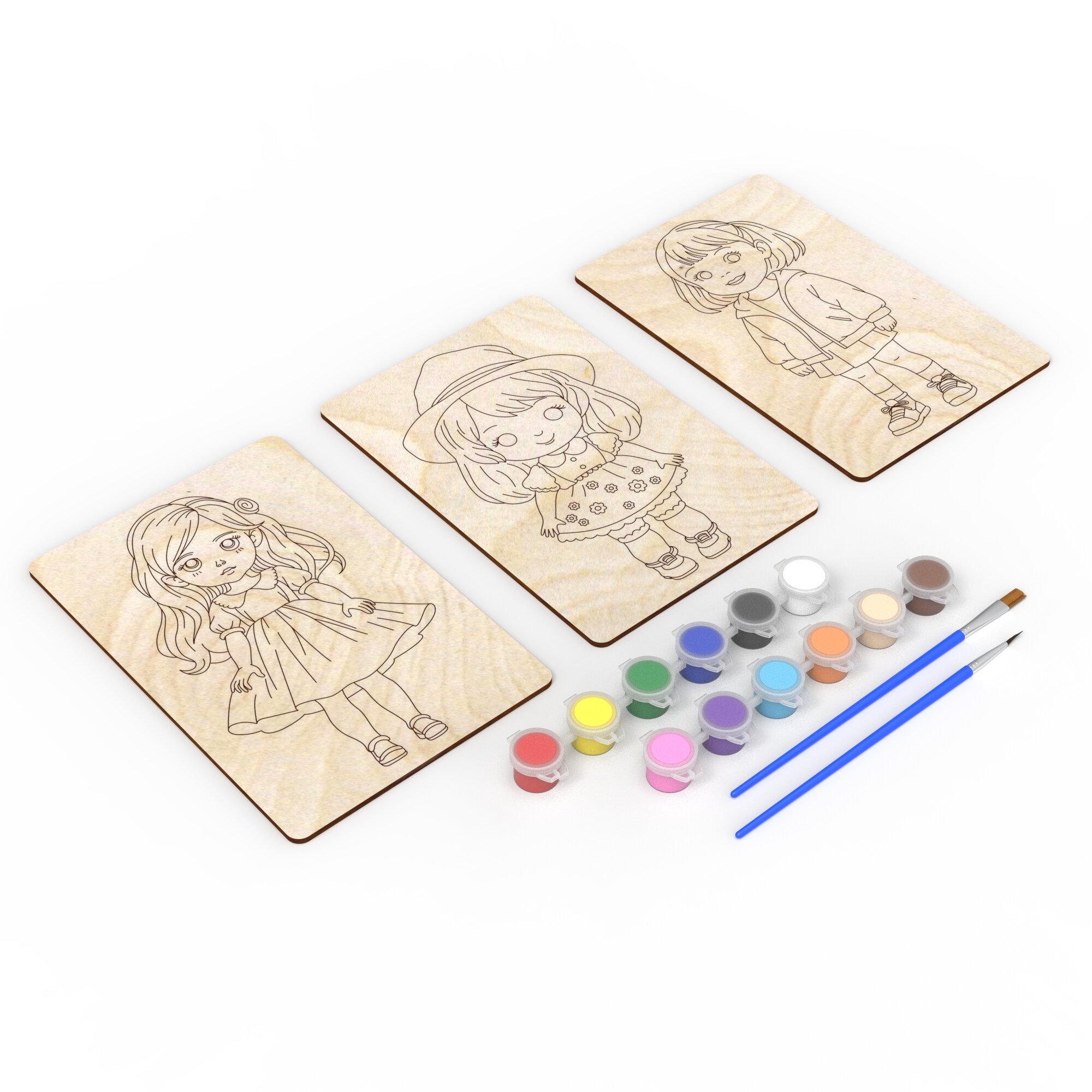 Раскраска Куклы