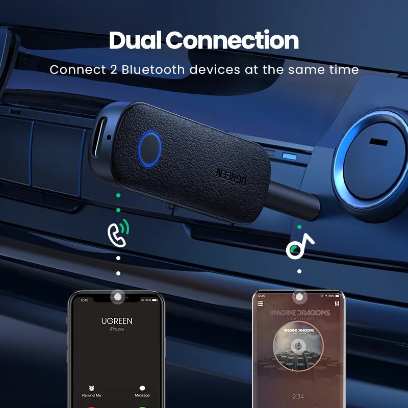 UGREEN 2-в-1 Bluetooth Адаптер — фото 1