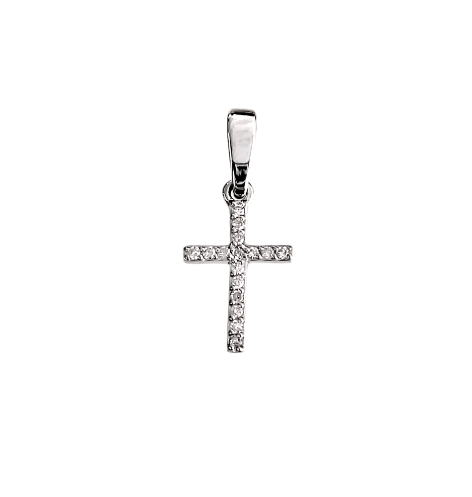 Подвеска, белое золото, 585 проба