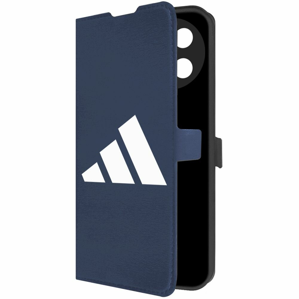 Чехол-книжка Krutoff Eco Book для Realme 11 4G Adidas (Адидас) (синий)
