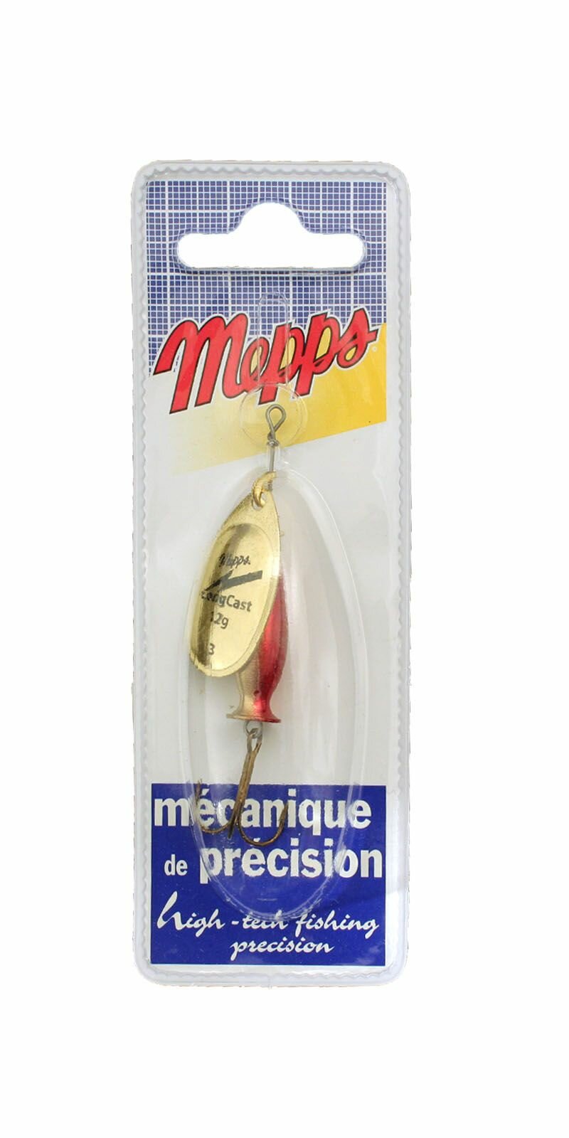 Блесна вращающаяся MEPPS "Aglia Long Cast OR" №3, вес 12г, блистер, приманка на щуку, окуня, жереха