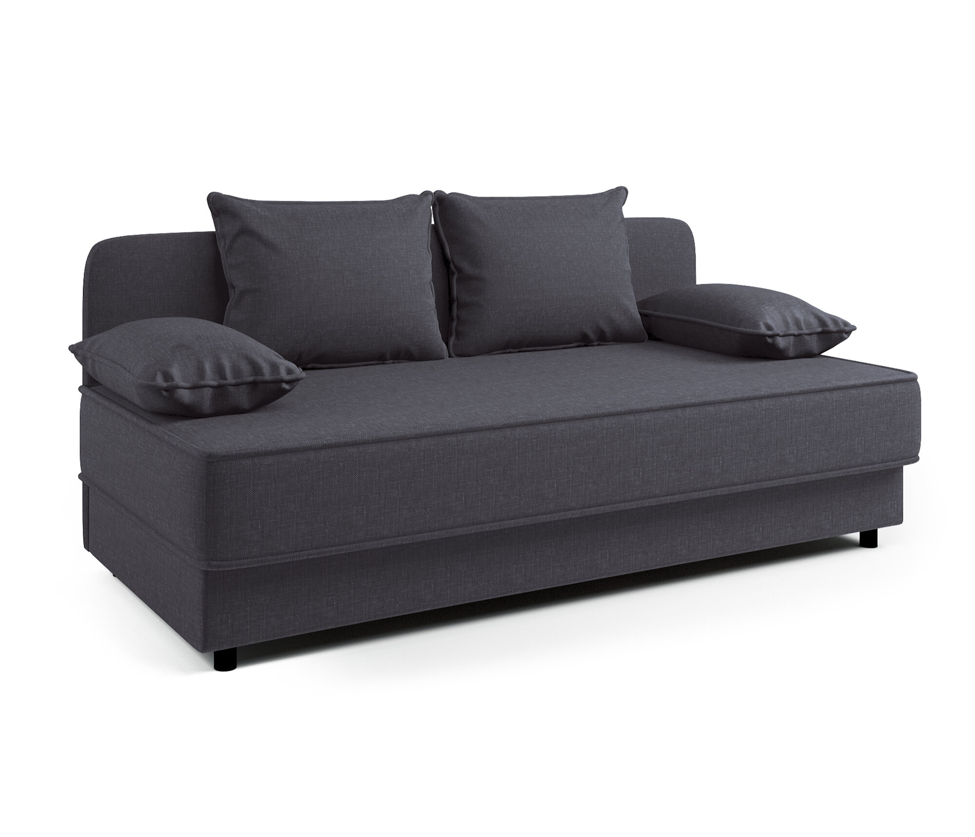 Диван кушетка Прима рогожка серый