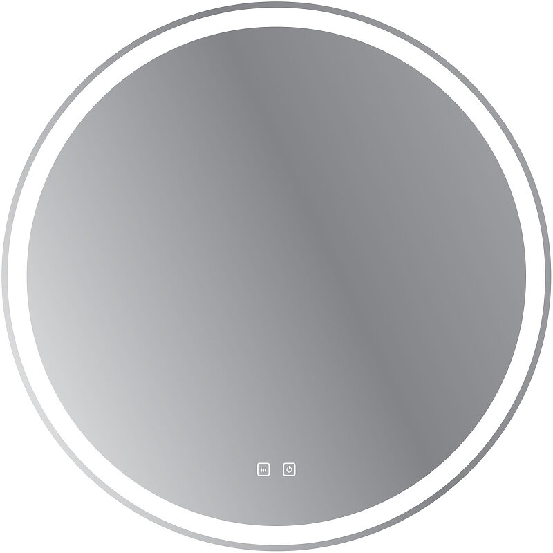 Зеркало для ванной BelBagno Cosimo 80x80, стекло, Пластик, подвесной, круглая, подсветка, белый