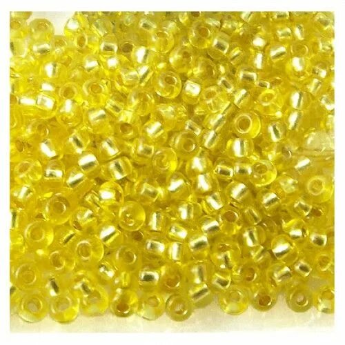 Бисер Gamma 6, Чехия F387 (08286) желтый золотистый 10/0 5 гр,1 шт.