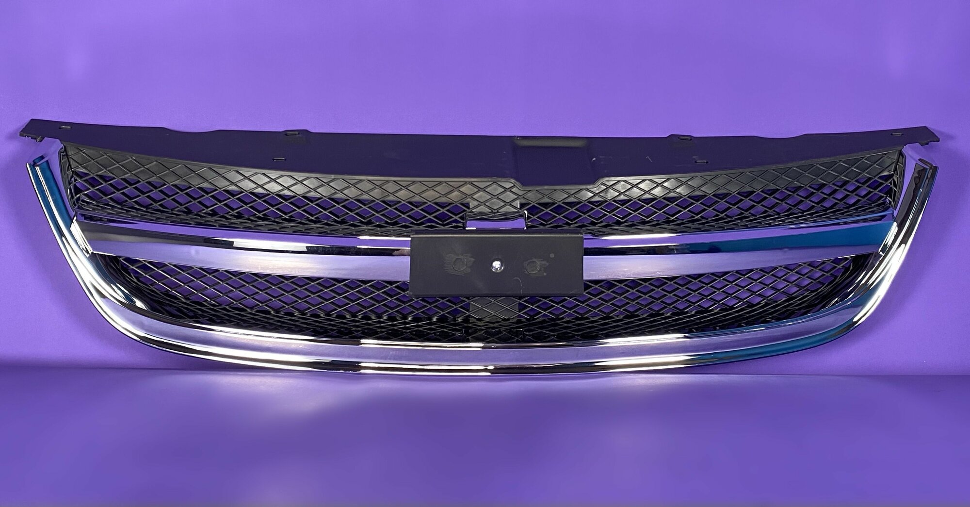 Решетка радиатора передняя автомобильная Lacetti I поколения, года 2004-2013, 1 шт. Лачетти 1 2004 2005 2006 2007 2008 2009 2010 2011 2012 2013 седан, прочные материалы