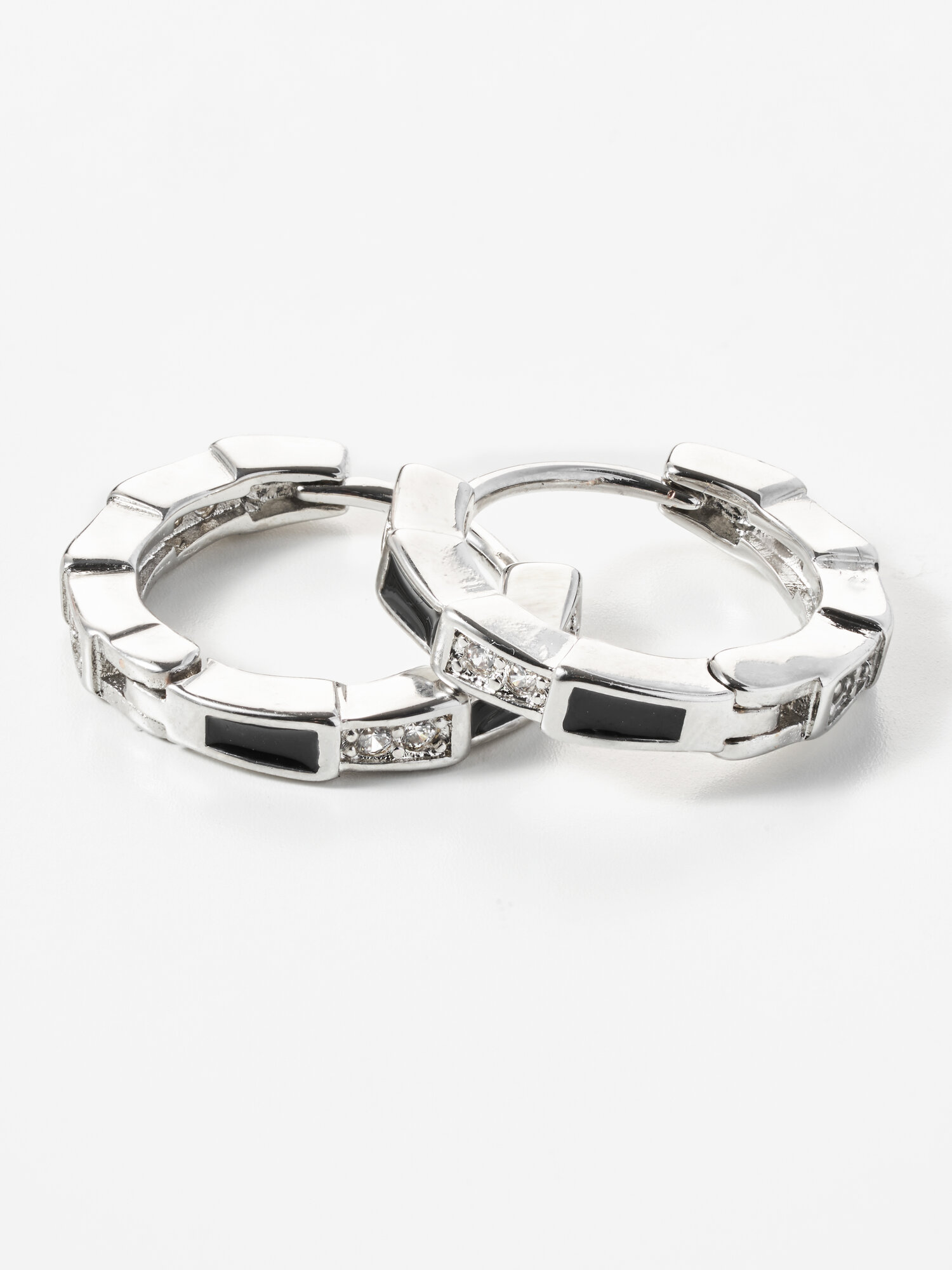 Серьги конго, кристаллы Swarovski