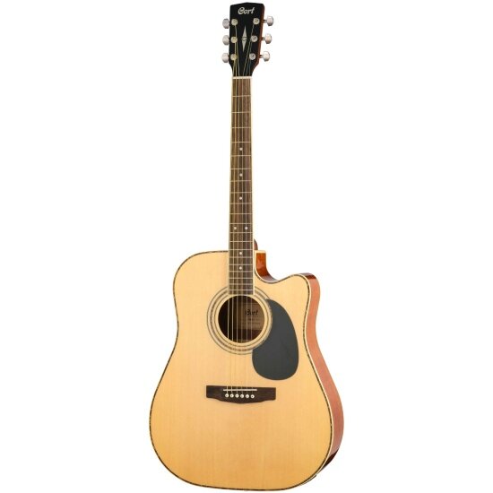 Электро-акустическая гитара Cort AD880CE-NAT Standard Series, с вырезом, цвет натуральный