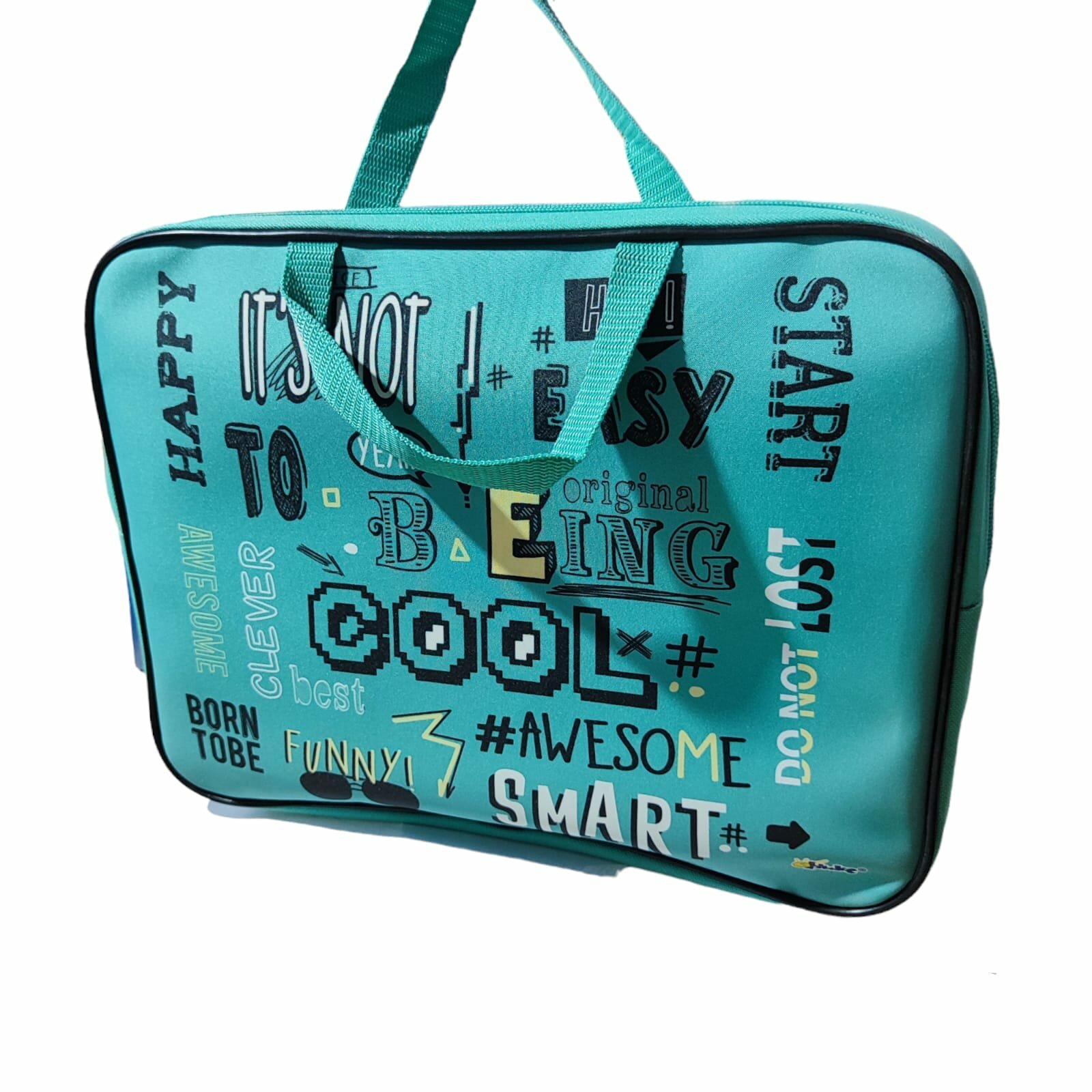 Папка-сумка с ручками А4 текстильная для тетрадей, труда, изо, 1 отделение 350*265*45мм