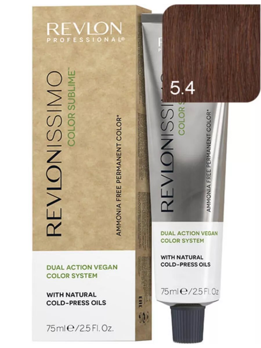 Revlon COLOR SUBLIME VEGAN 5-4 Медный 75мл