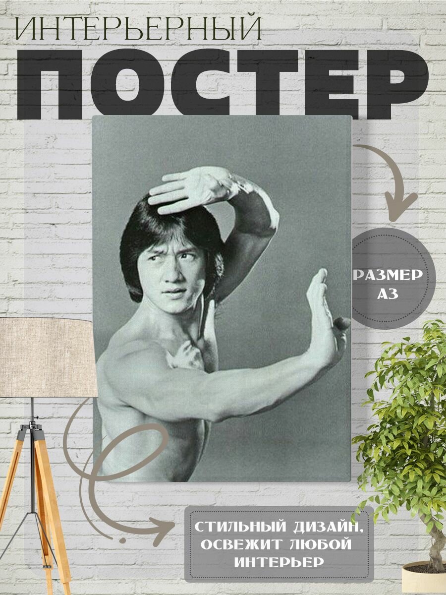 Постер интерьерный на стену Джеки Чан , Jackie Chan.
