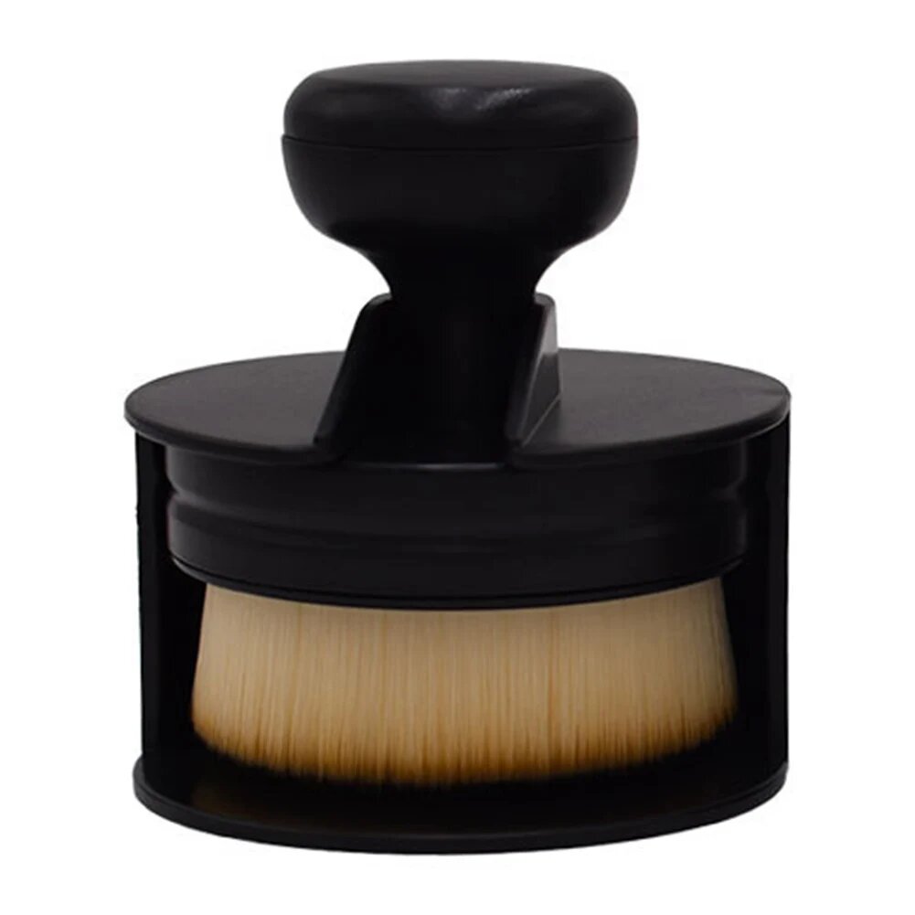 Антистатическая щетка для виниловых пластинок (Круглая, белый ворс)