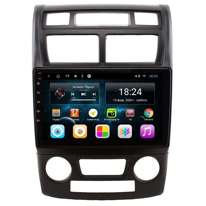 Магнитола CRS-300 Киа Спортедж 2 с климат-контролем Kia Sportage 2 2004-2010 - Android 11 - DSP 18 полос