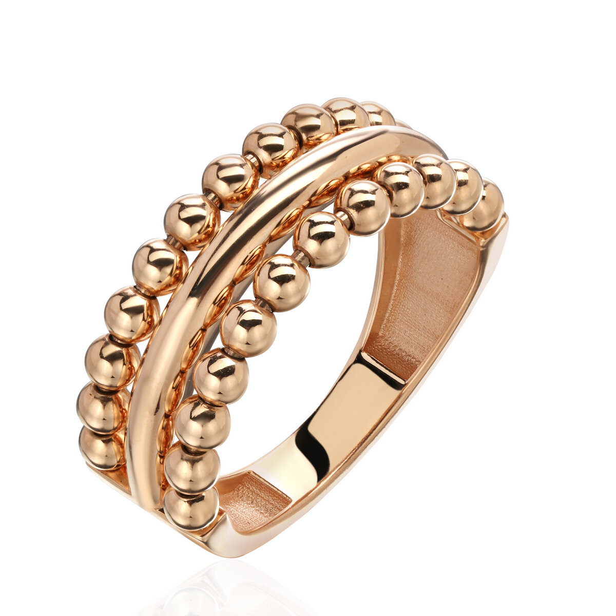 Кольцо, красное золото, 585 проба