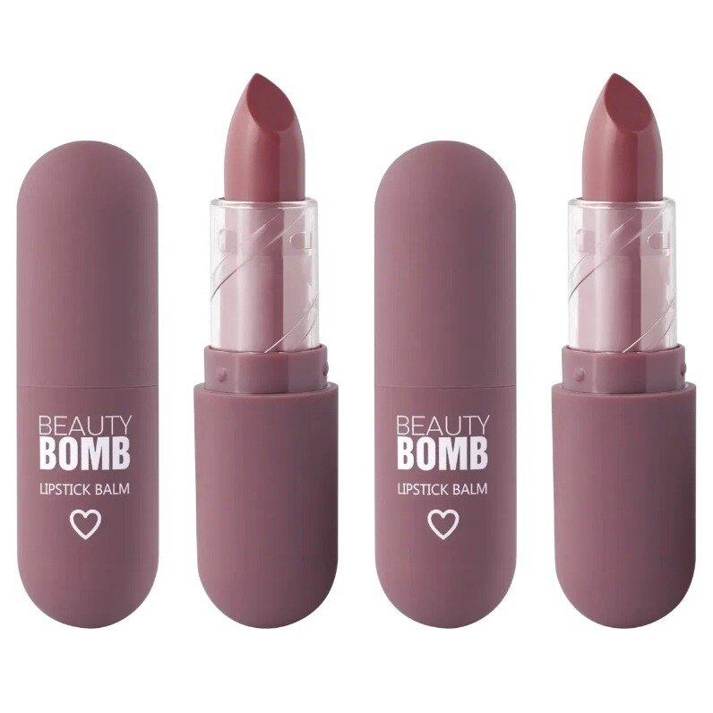 Помада-бальзам для губ Beauty Bomb Color Lip Balm тон 06, сливо-коричневый, 4 г, 2 шт