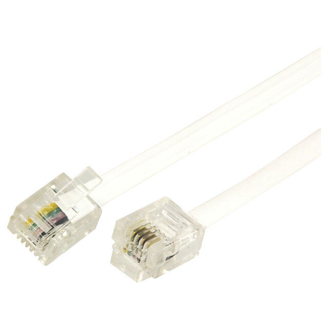 Шнур линейный телефонный REXANT 18-3071 длина 7м белый